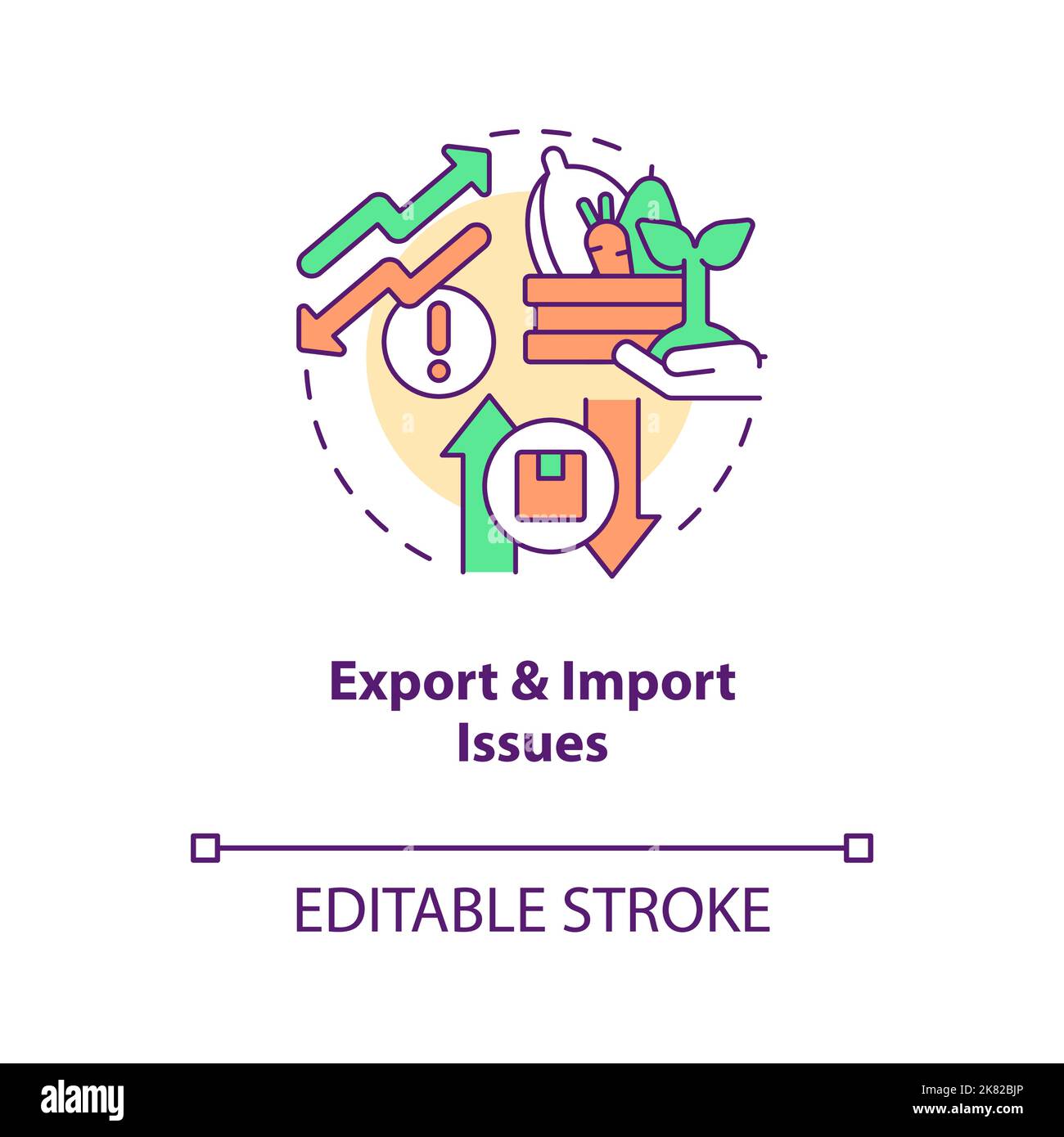 Agro export and import issues concept icon Stock Vector Image & Art - Alamy Agro export and import issues concept icon Stock Vector Image & Art - Alamy