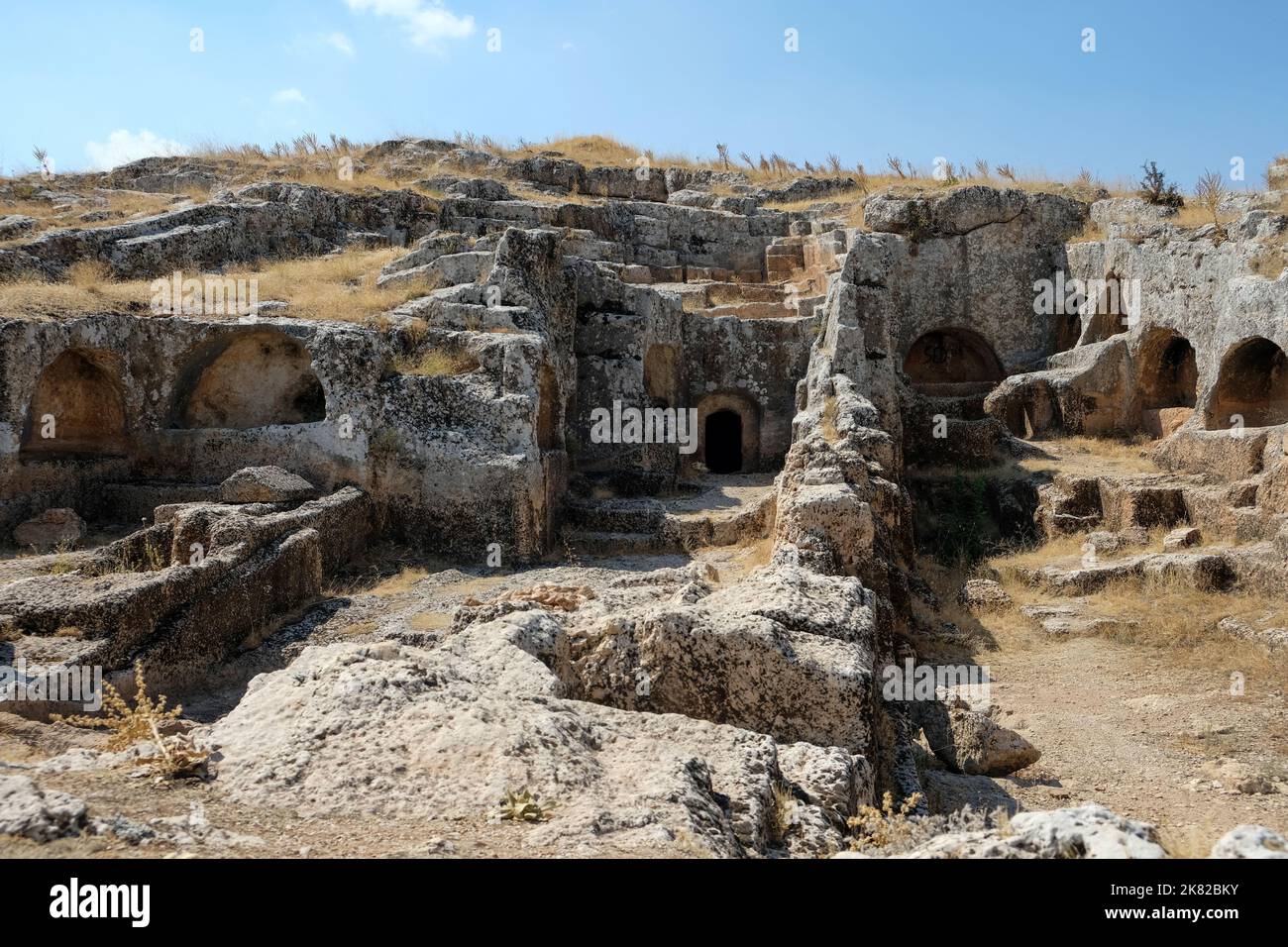Ruins of ancient Perre, small town of Commagene Kingdomand later ...