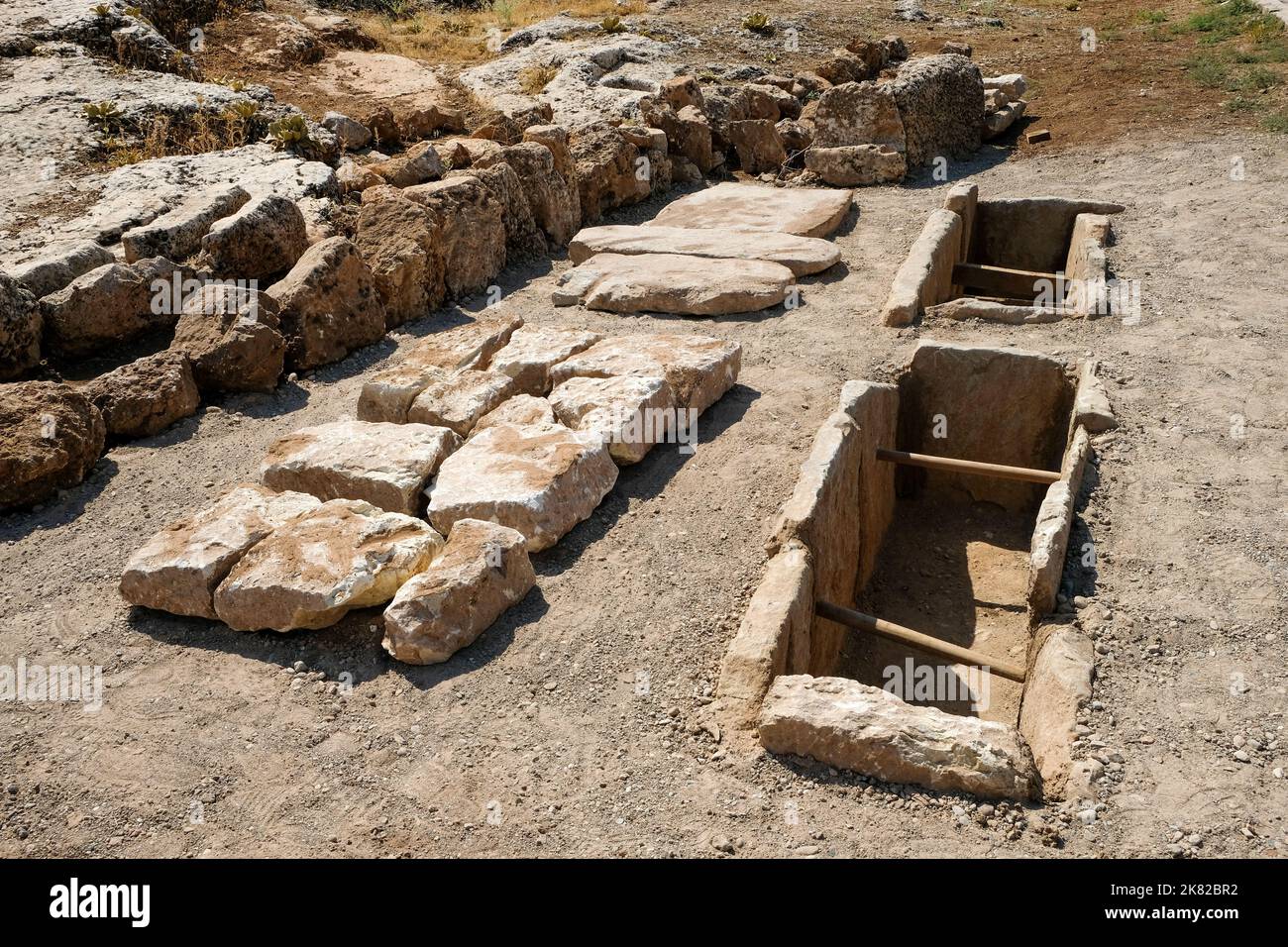 Ruins of ancient Perre, small town of Commagene Kingdomand later ...