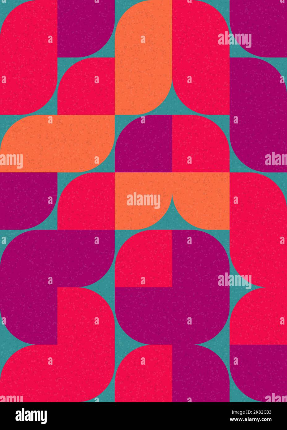 Abstract Geometrical generative computational art illustration Stock ...