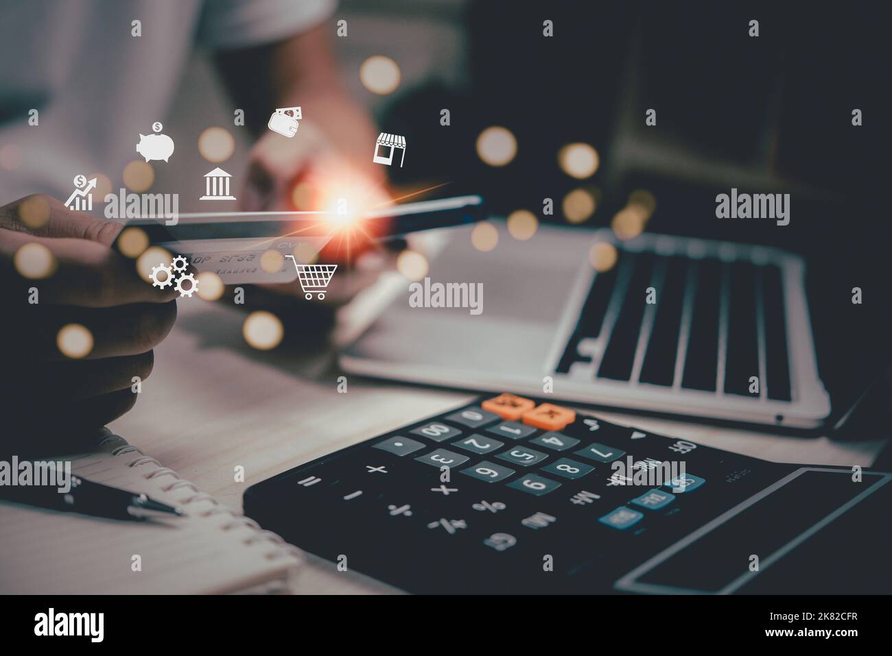 Person using internet banking hi-res stock photography and images - Alamy
