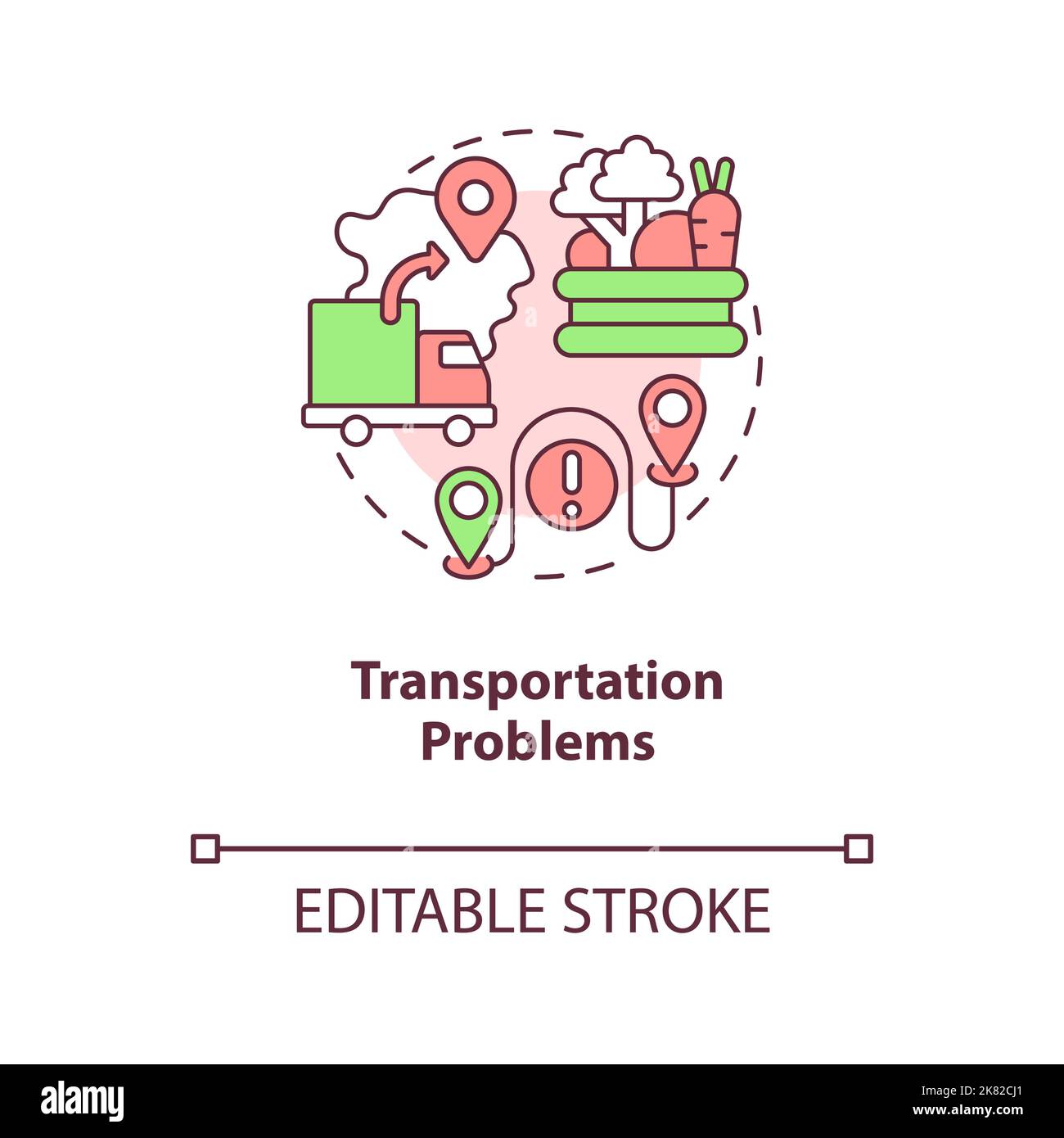 Transportation problems concept icon Stock Vector Image & Art - Alamy Transportation problems concept icon Stock Vector Image & Art - Alamy