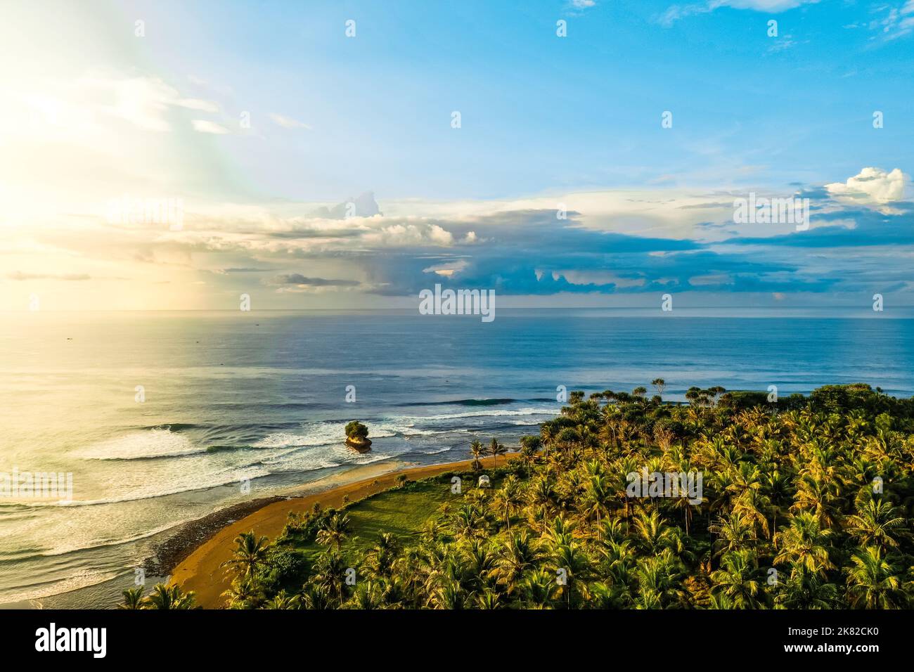 Morning in teh Sea Side of Java Stock Photo - Alamy