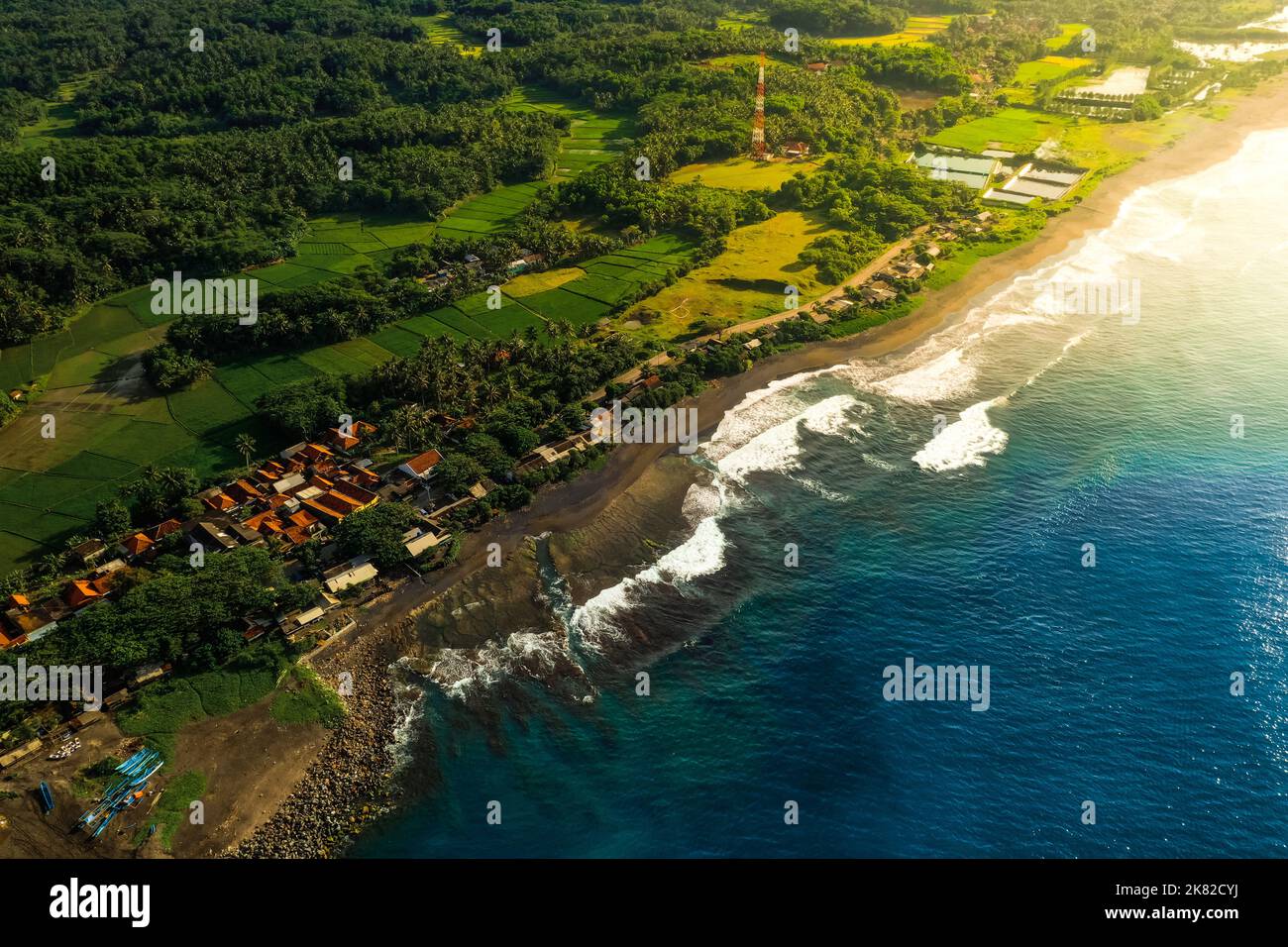 Morning in teh Sea Side of Java Stock Photo - Alamy