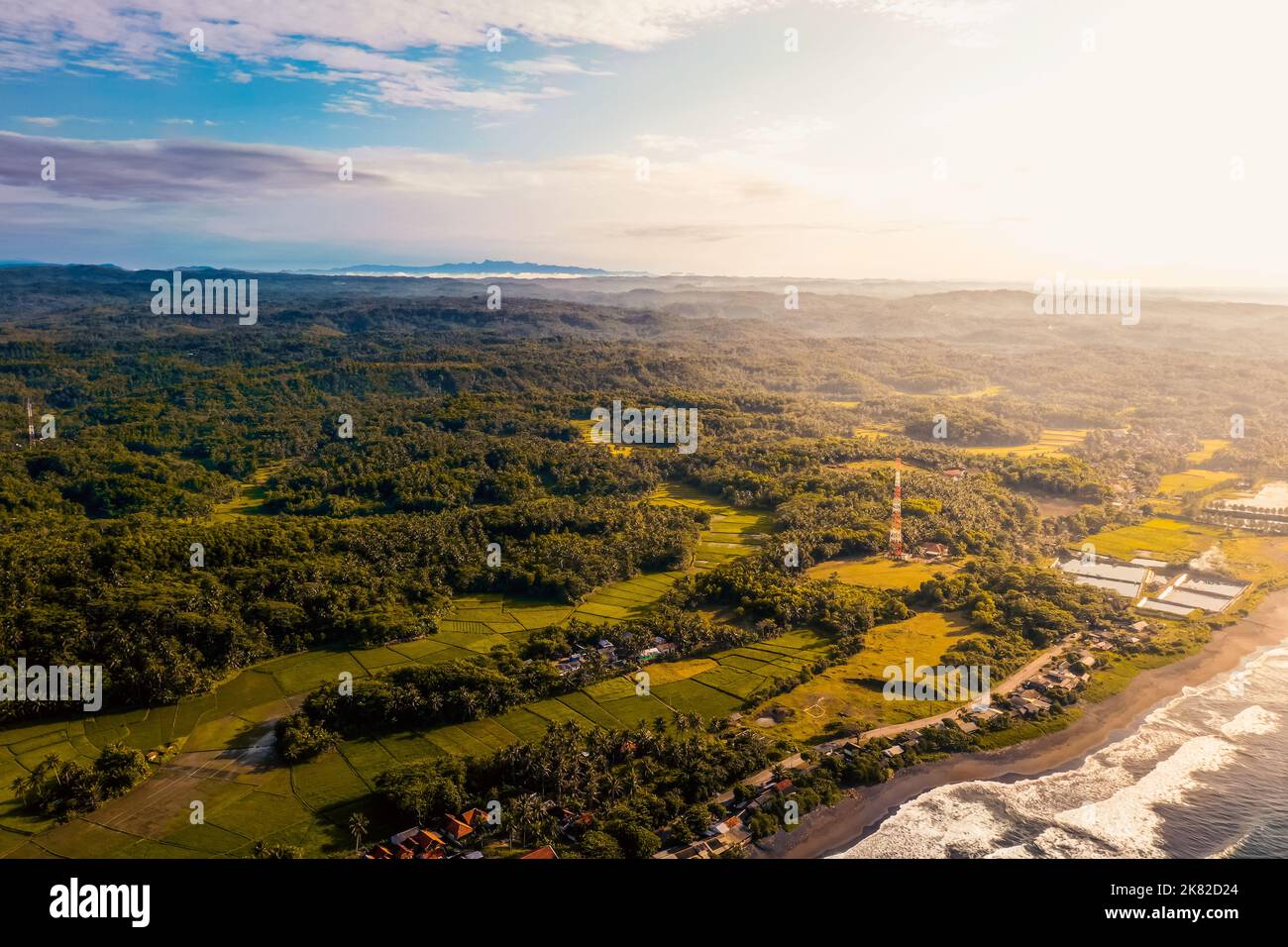 Morning in teh Sea Side of Java Stock Photo - Alamy