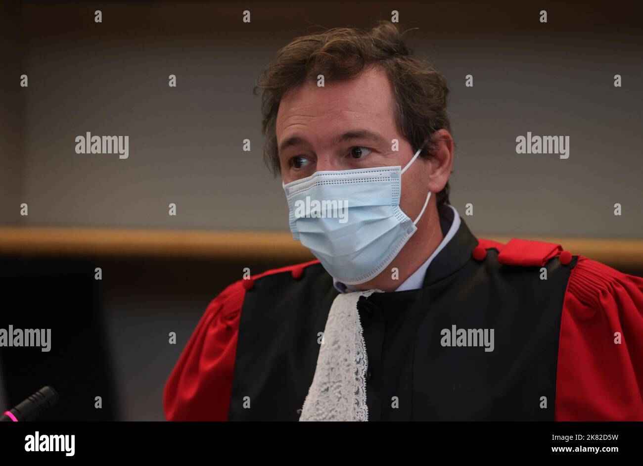 Chairman of the court Adrien van der Linden d'Hooghvorst pictured ...
