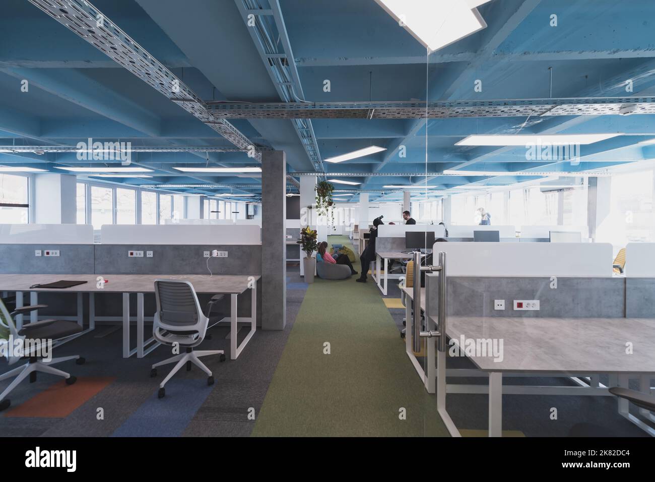 Interior of cozy light boardroom with table, modern stylish chairs and ...