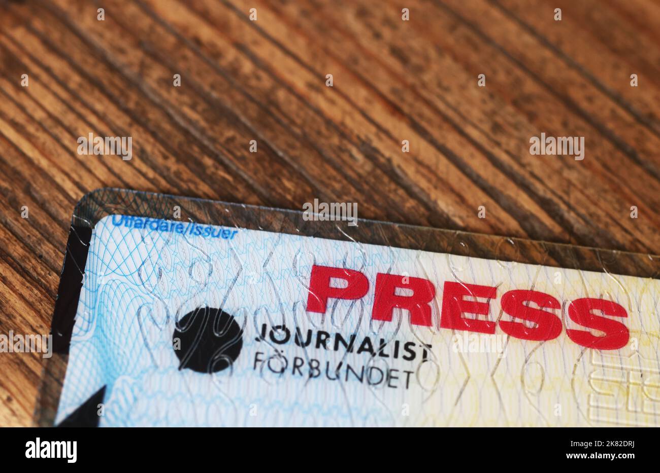 Identity card for a Member of the Swedish Union of Journalists (In ...