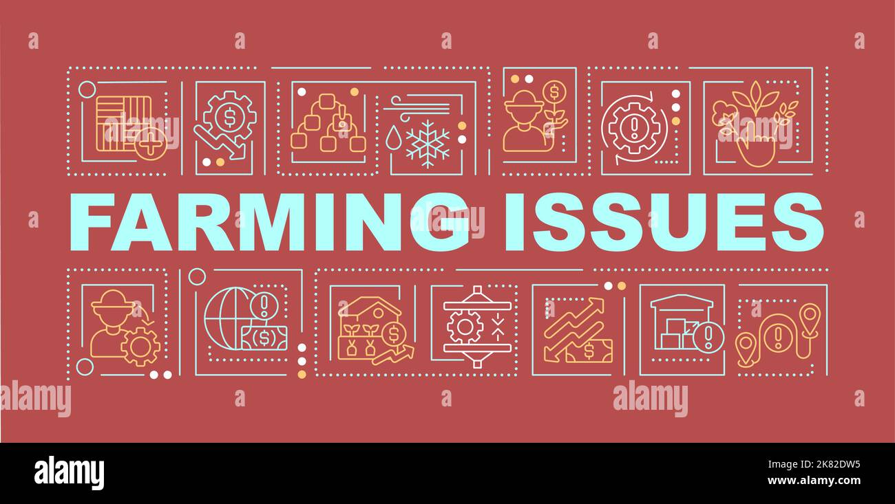 Farming issues word concepts red banner Stock Vector Image & Art - Alamy Farming issues word concepts red banner Stock Vector Image & Art - Alamy