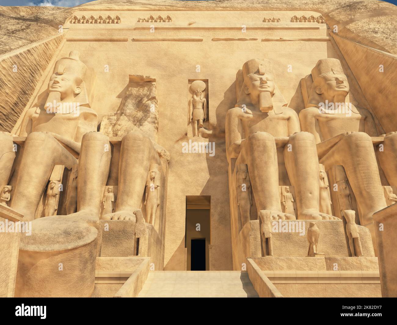 Temple of Abu Simbel in Egypt Stock Photo - Alamy