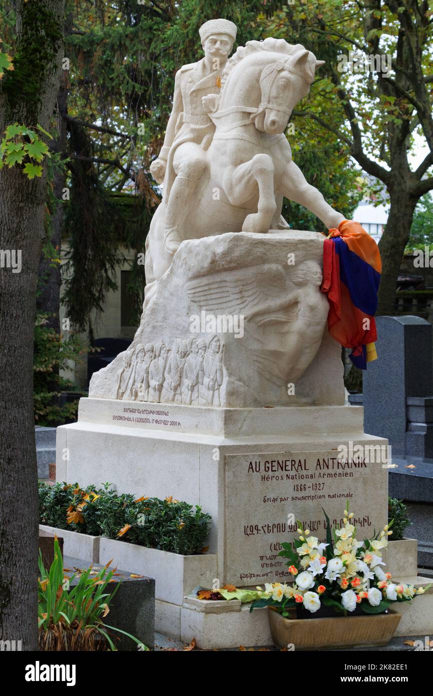 Burial of Antranik Ozanian, leader of the Armenian Liberation Movement ...