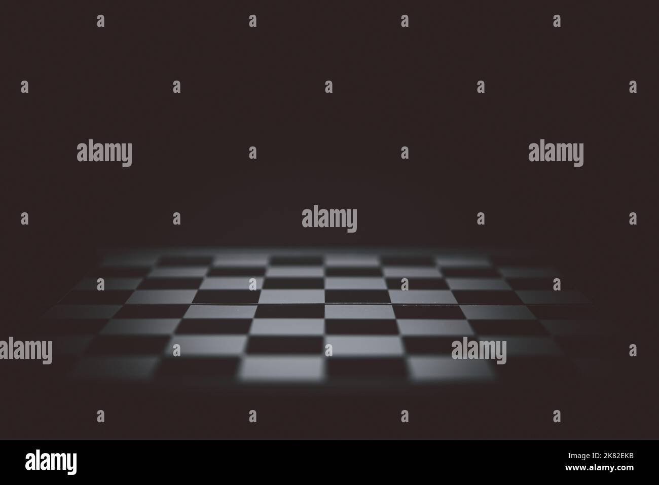 close up empty chess board on dark background.strategy leadership and ...