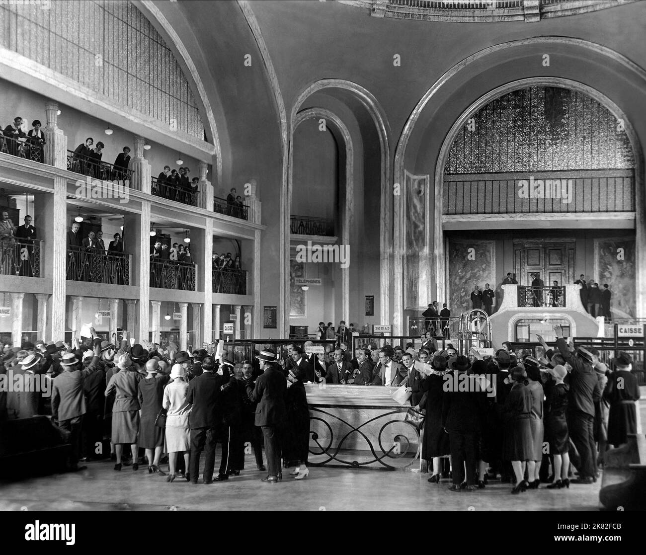 Crowd In Foyer Scene Film: L'Argent (1928) Director: Marcel L'Herbier ...