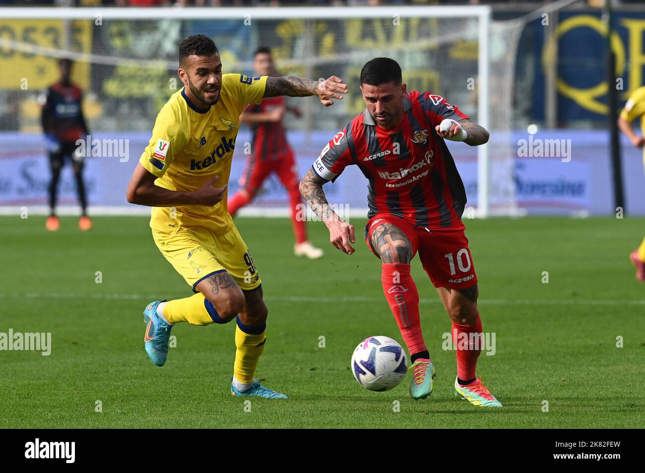 Giovanni Zini stadium, Cremona, Italy, October 20, 2022, cristian ...