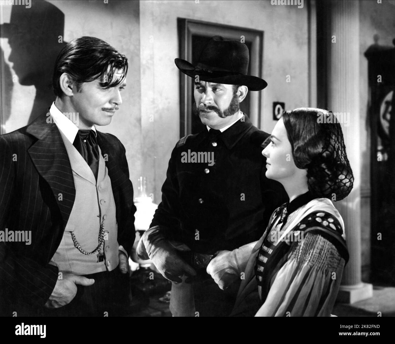 Clark Gable & Olivia De Havilland Film: Gone With The Wind (USA 1939 ...