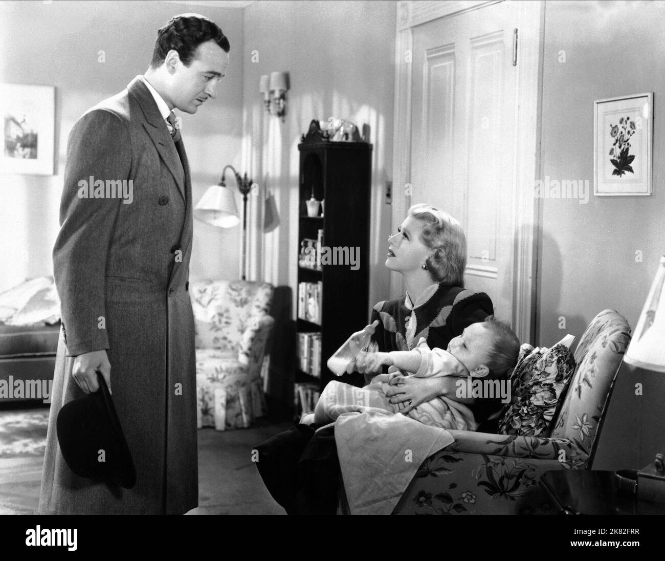 David Niven & Ginger Rogers Film Bachelor Mother (USA 1939) Characters ...