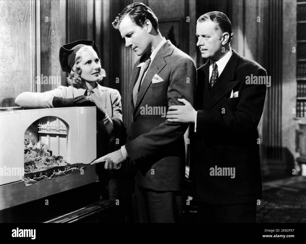 Jean Arthur, Joel Mccrea & Reginald Owen Film Adventure In Manhattan ...