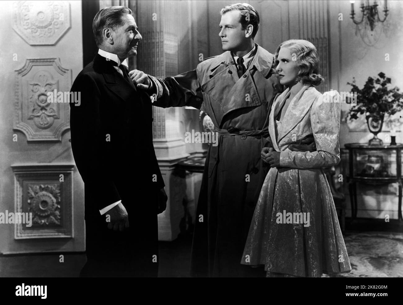 Reginald Owen, Joel Mccrea & Jean Arthur Film Adventure In Manhattan ...