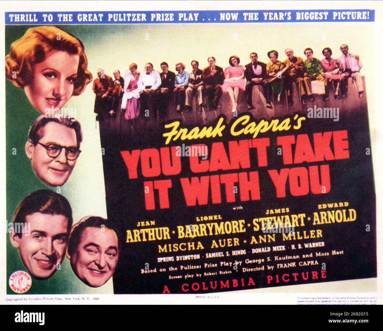 Jean Arthur & James Stewart Film: You Can'T Take It With You (USA 1938 ...