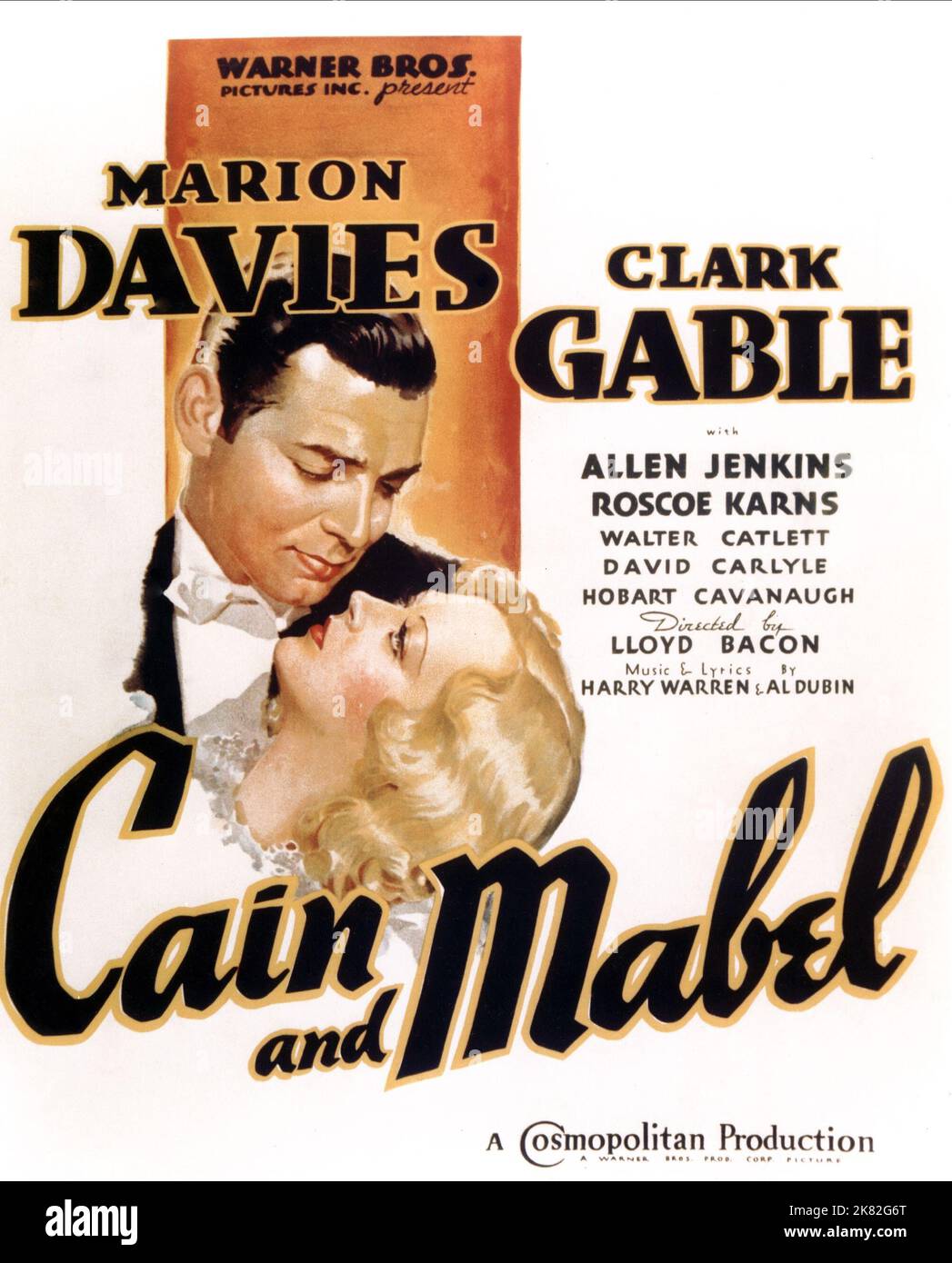 Clark Gable & Marion Davies Film Cain And Mabel (USA 1936) Characters ...