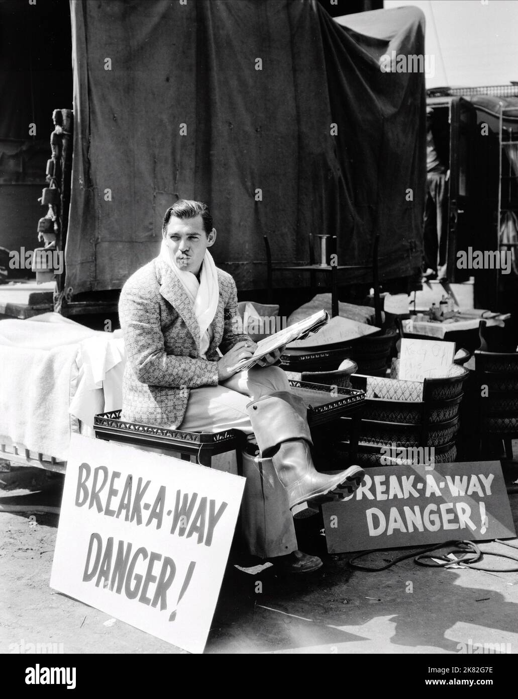 Clark Gable Film China Seas (USA 1935) Characters: Alan Gaskell ...