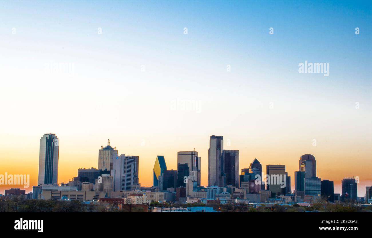 View of the Skyline of Dallas, Texas Stock Photo - Alamy