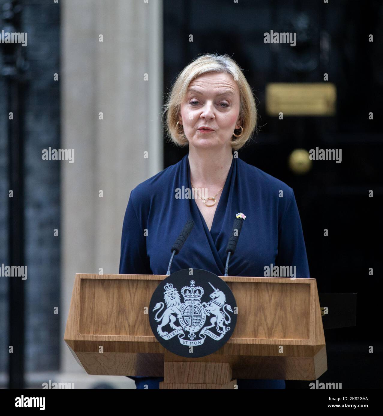London, England, UK. 20th Oct, 2022. UK Prime Minister LIZ TRUSS makes ...