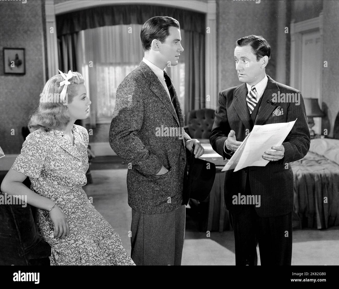 Roscoe Karns, Lana Turner & Richard Carlson Film Dancing Co-Ed (USA ...