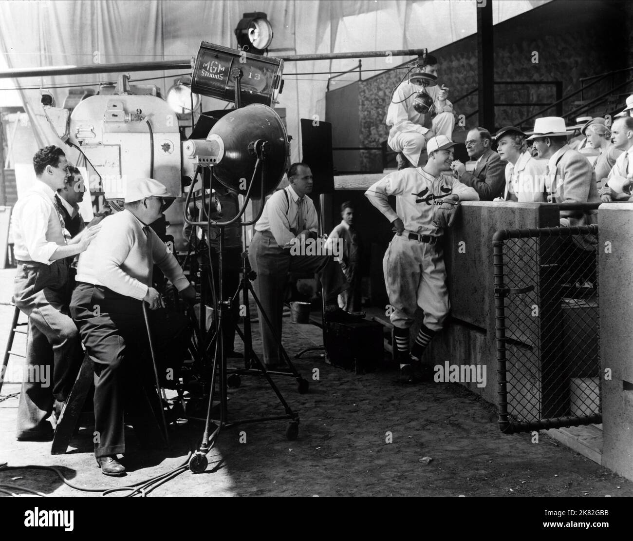 Edward Sedgwick, Robert Young & Madge Evans Film Death On The Diamond ...