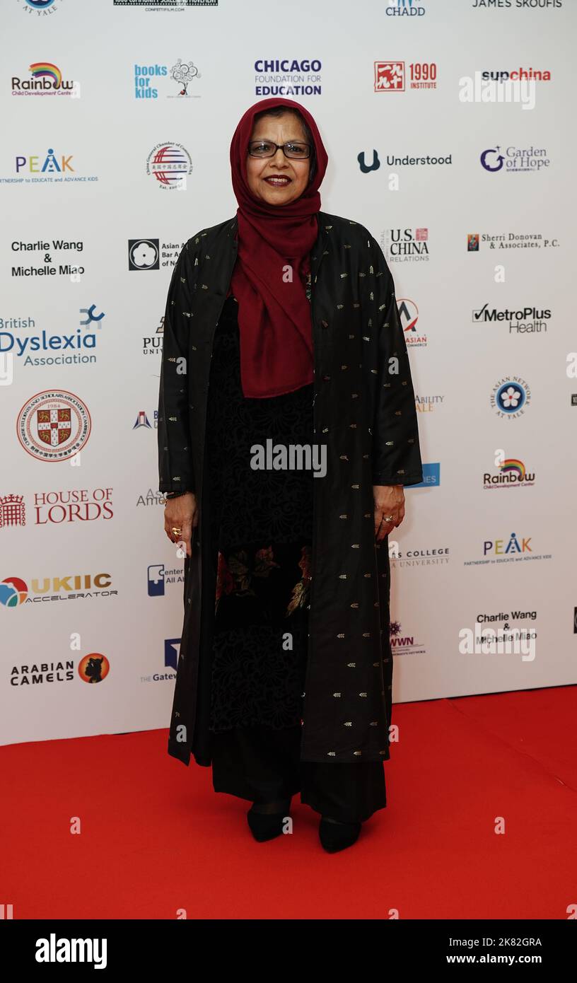 The Baroness Uddin attending the UK premiere of Confetti at BAFTA in ...