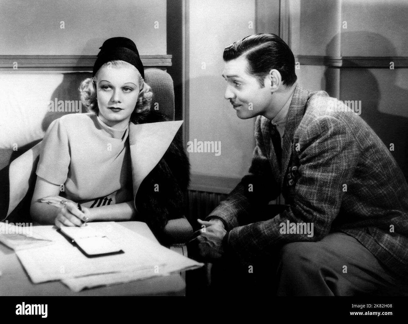 Clark Gable & Jean Harlow Film Saratoga (1933) Characters: Duke Bradley ...