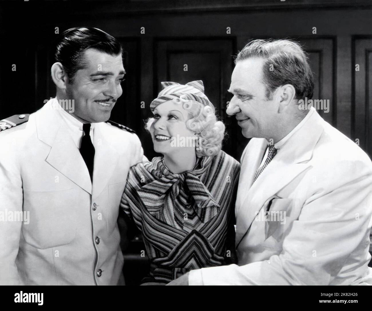 Clark Gable, Jean Harlow, Wallace Beery Film: China Seas (USA 1935 ...