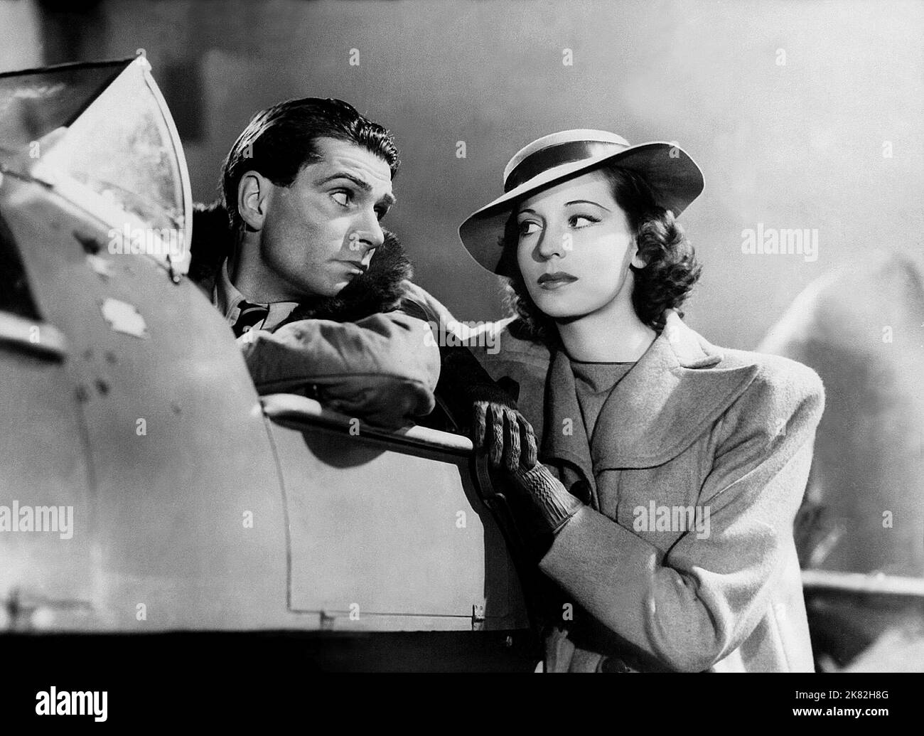 Laurence Olivier & Valerie Hobson Film Q Planes; Clouds Over Europe (UK ...