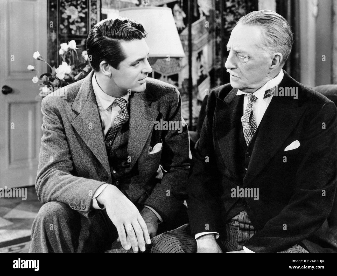 Cary Grant & Henry Kolker Film Holiday; Free To Live (1939) Characters ...