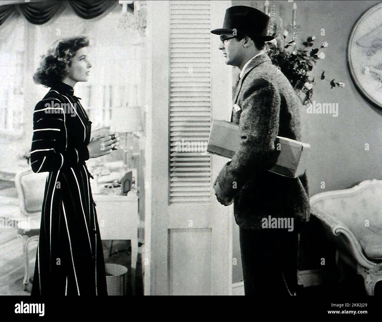 Katharine Hepburn & Cary Grant Film Bringing Up Baby (1938) Characters ...