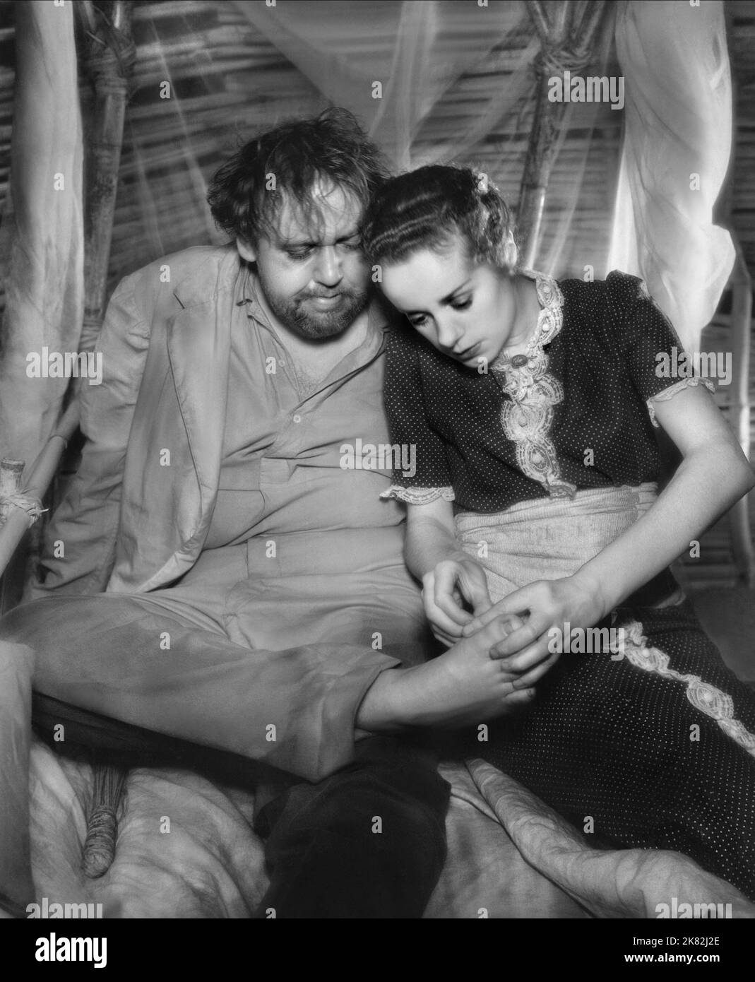 Charles Laughton & Elsa Lanchester Film Vessel Of Wrath (1938 ...