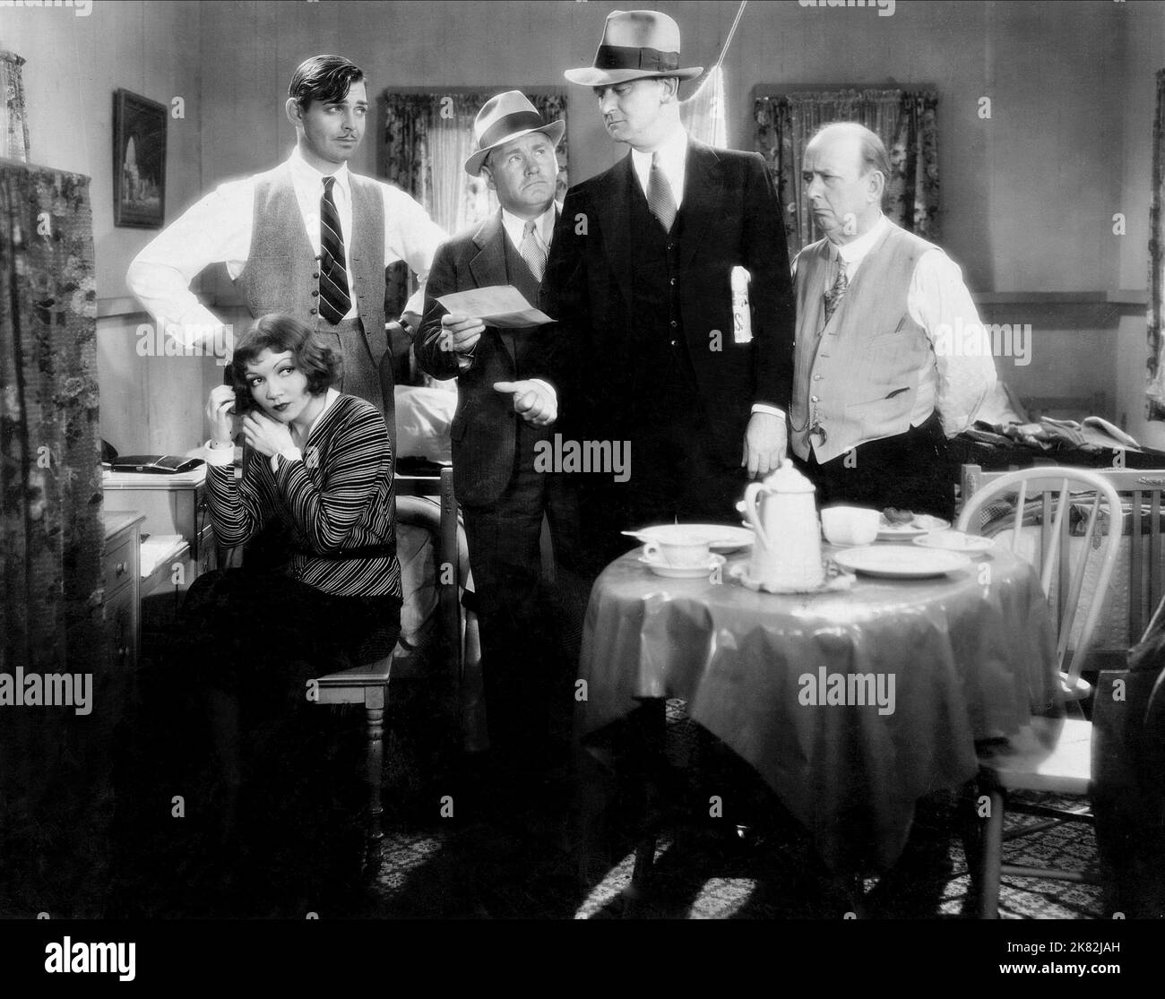 Clark gable and claudette colbert in it happened one night Black and ...