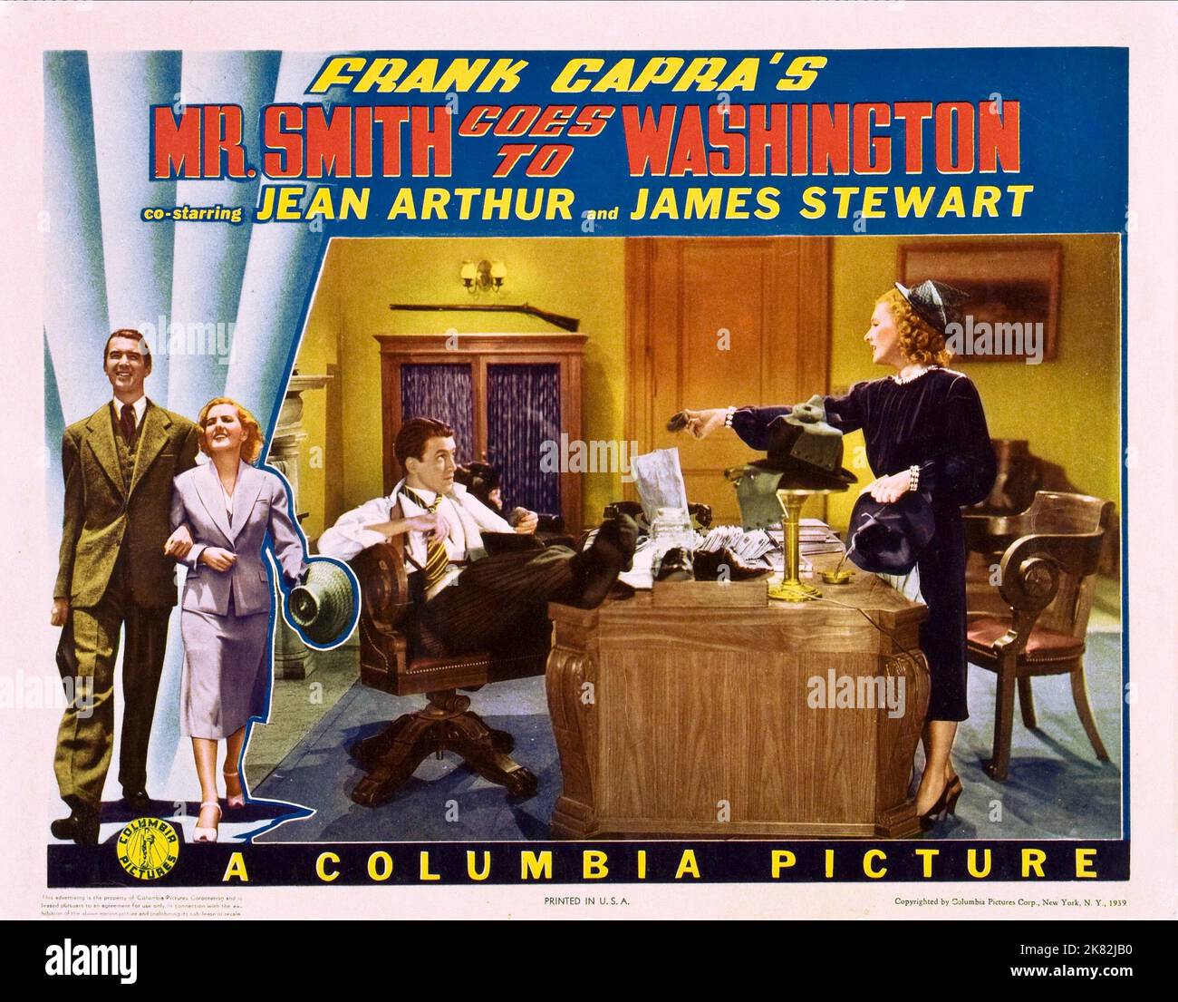 James Stewart & Jean Arthur Film: Mr. Smith Goes To Washington (1939 ...