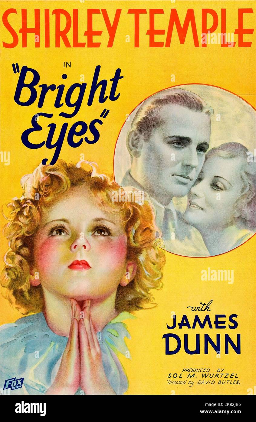 Shirley Temple Poster Film Bright Eyes (1934) Characters: Shirley Blake ...