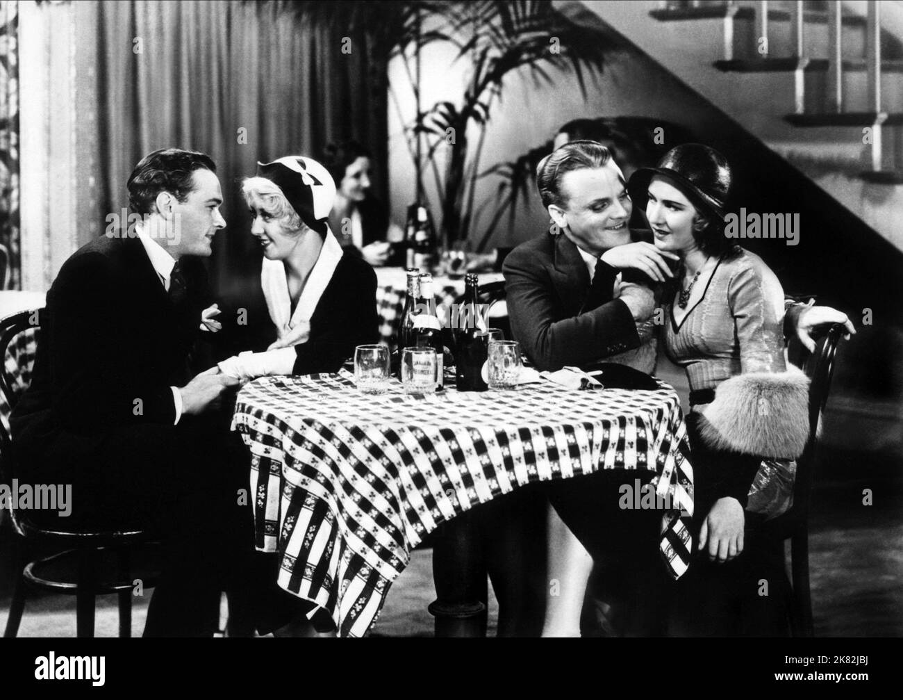 Edward Woods, Jean Harlow, James Cagney & Mae Clarke Film: The Public Enemy; Enemies Of The ...