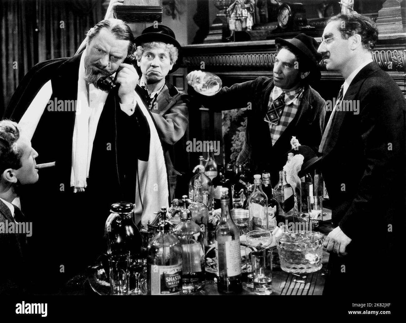 Sig Ruman, Harpo Marx, Chico Marx & Groucho Marx Film: A Night At The ...