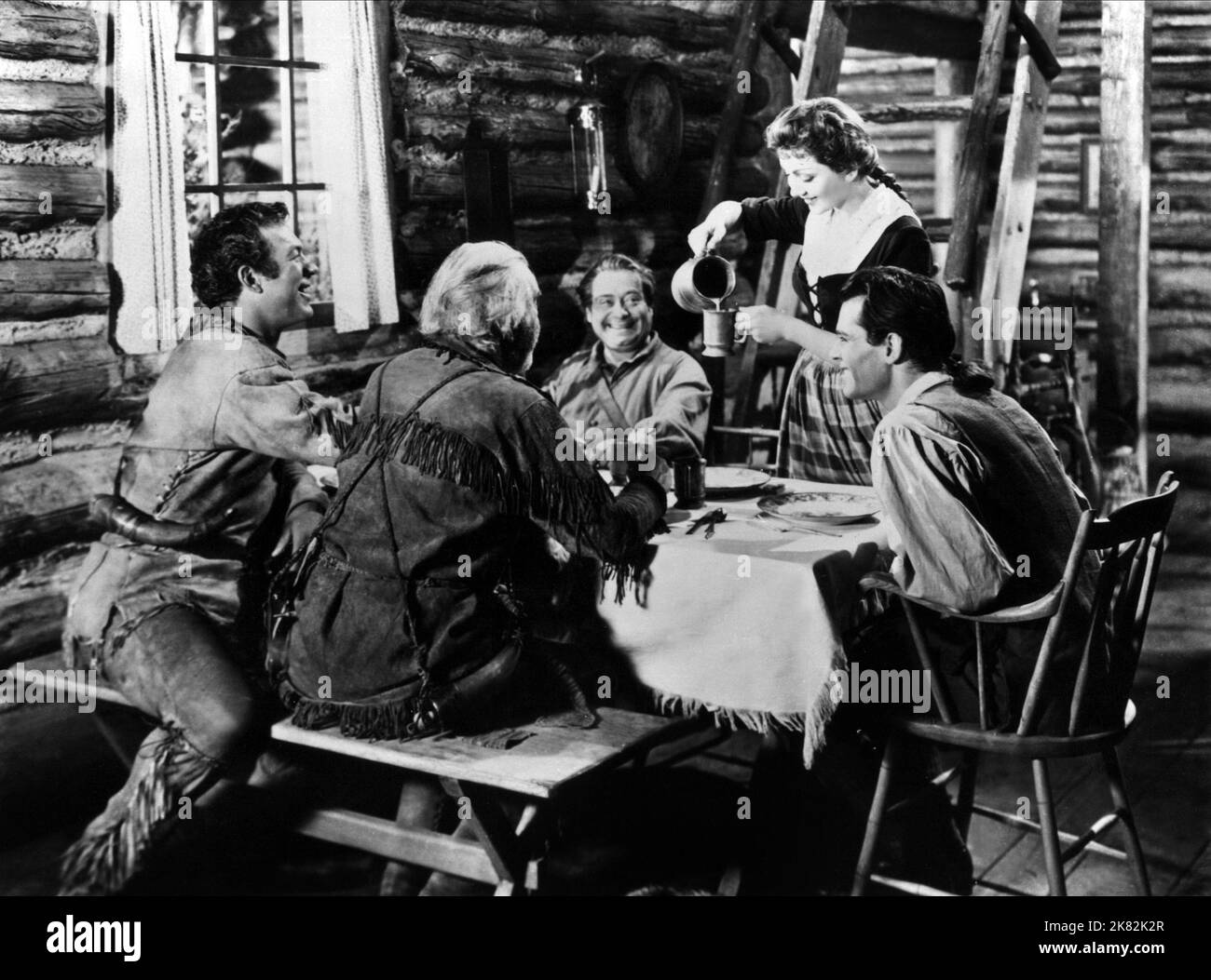 Ward Bond, Claudette Colbert & Henry Fonda Film: Drums Along The Mohawk (1934) Characters: Adam ...