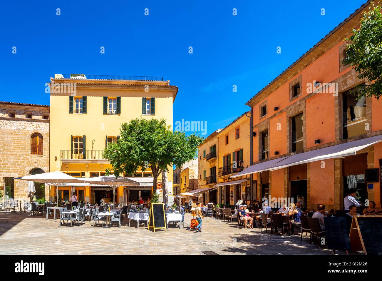Historical city of Alcudia, Mallorca Stock Photo - Alamy