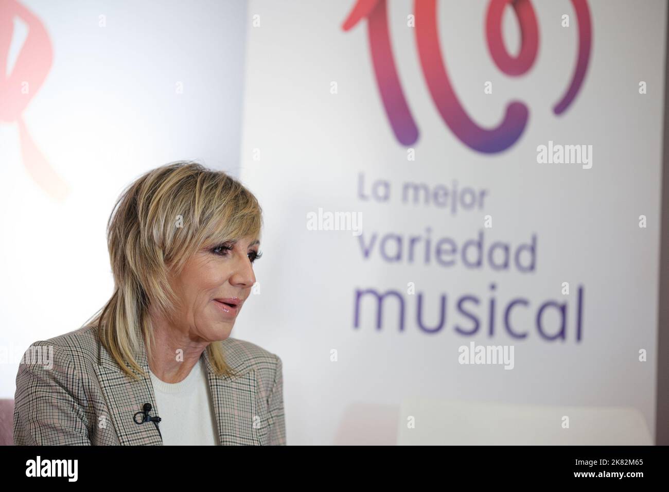 Spanish singer Ana Torroja, seen during the presentation of the Cadena ...