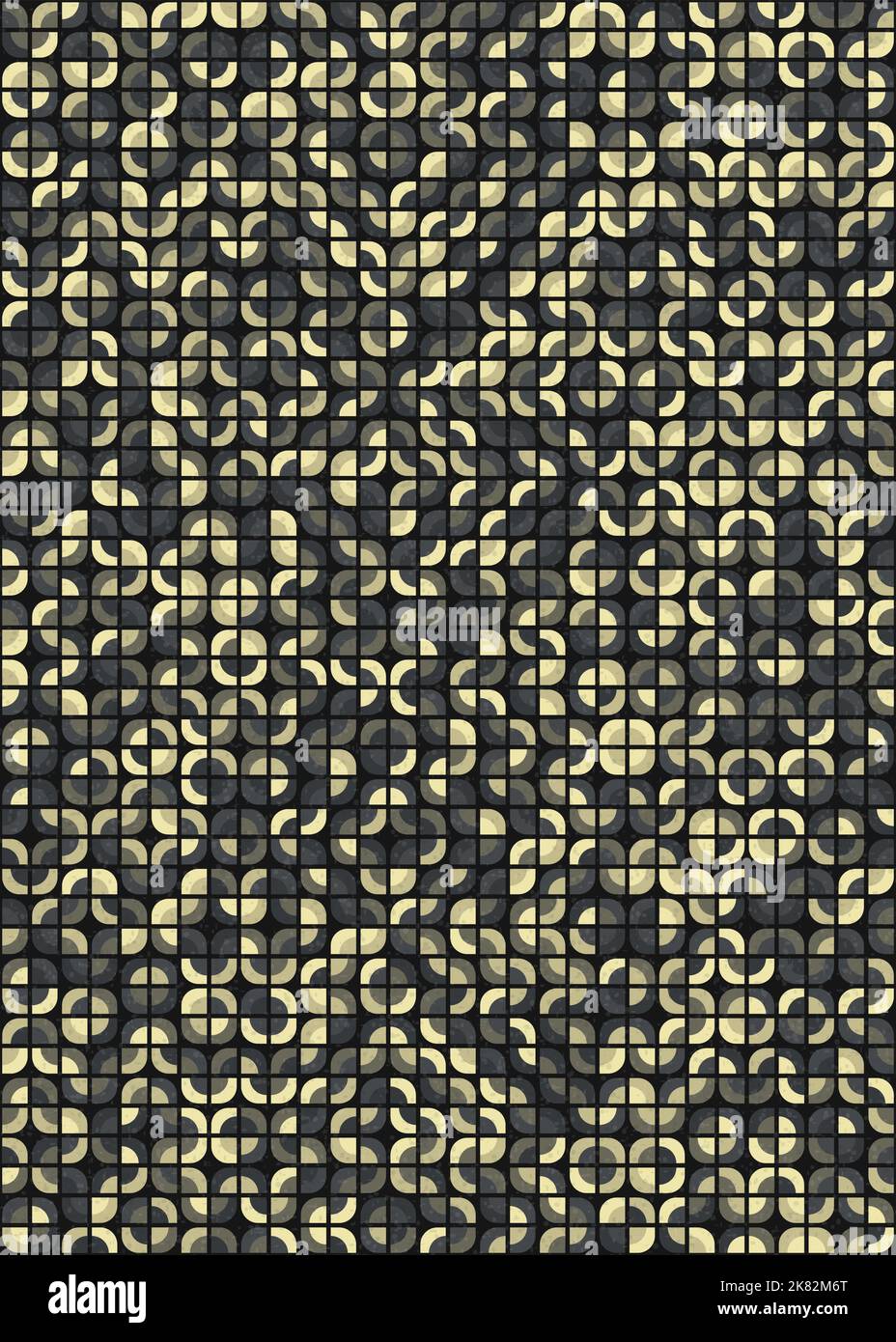 Abstract Geometrical generative computational art illustration Stock ...