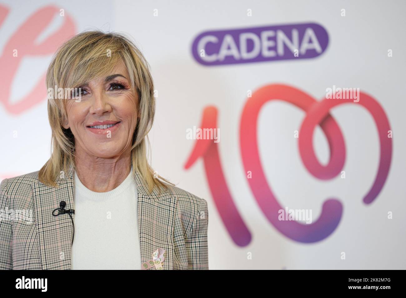 Spanish singer Ana Torroja, seen during the presentation of the Cadena ...