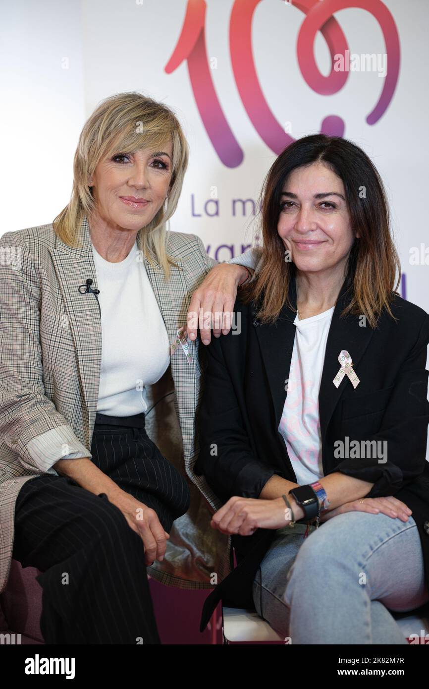 Ana Torroja and Mar Amate seen during the presentation of the Cadena ...