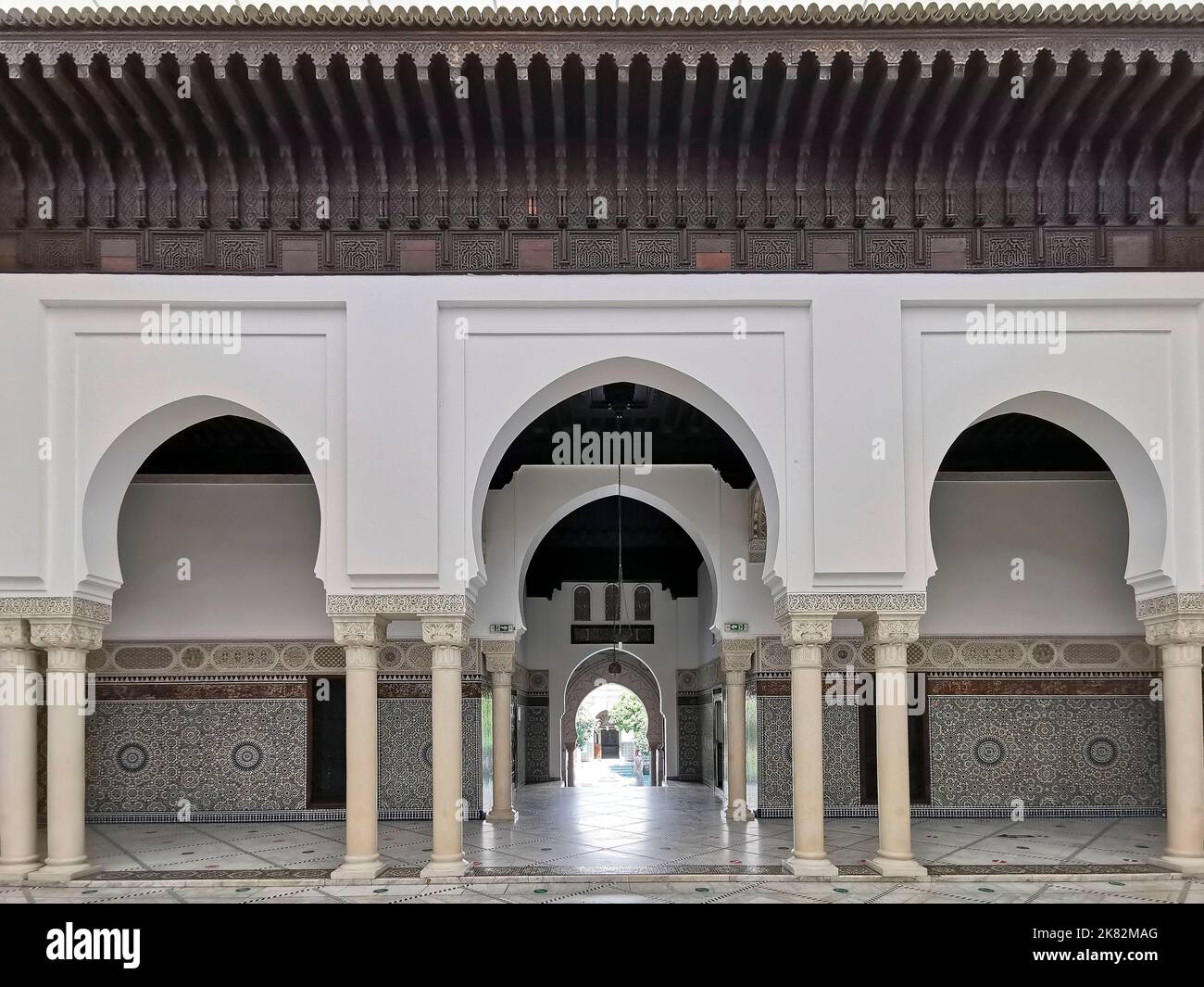 France, Paris, The Grand Mosque of Paris , Grande Mosquee de Paris ...