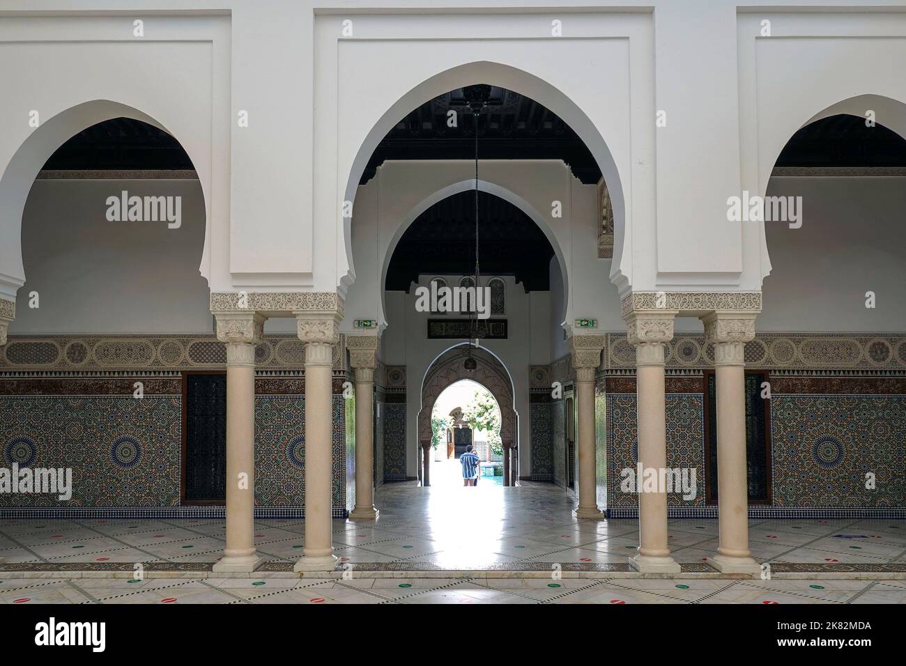 France, Paris, The Grand Mosque of Paris , Grande Mosquee de Paris ...