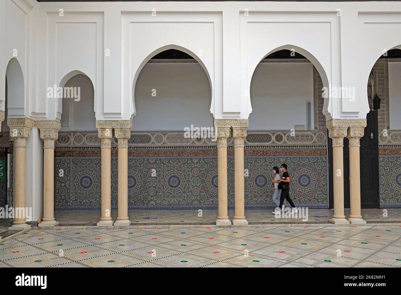 France, Paris, The Grand Mosque of Paris , Grande Mosquee de Paris ...